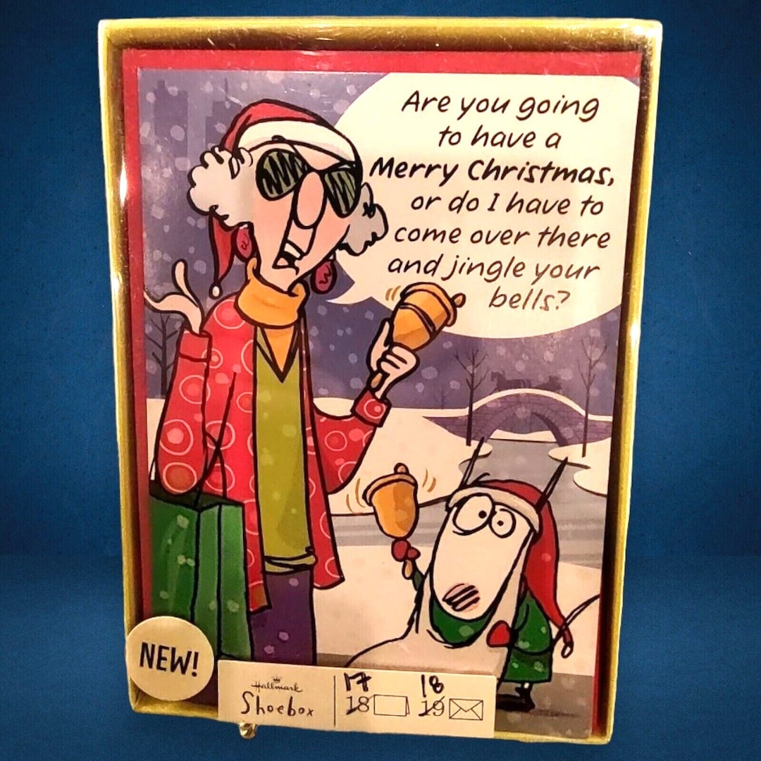 Vintage Hallmark Shoebox Maxine Crabby Holidays 17 Christmas Cards 18 ...