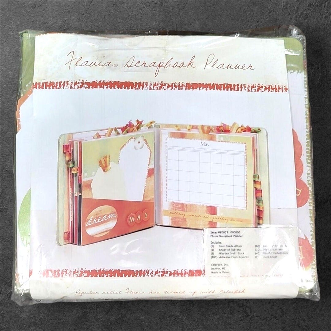 Colorbok Flavia Scrapbook Album Calendar Planner Kit New in Package ...