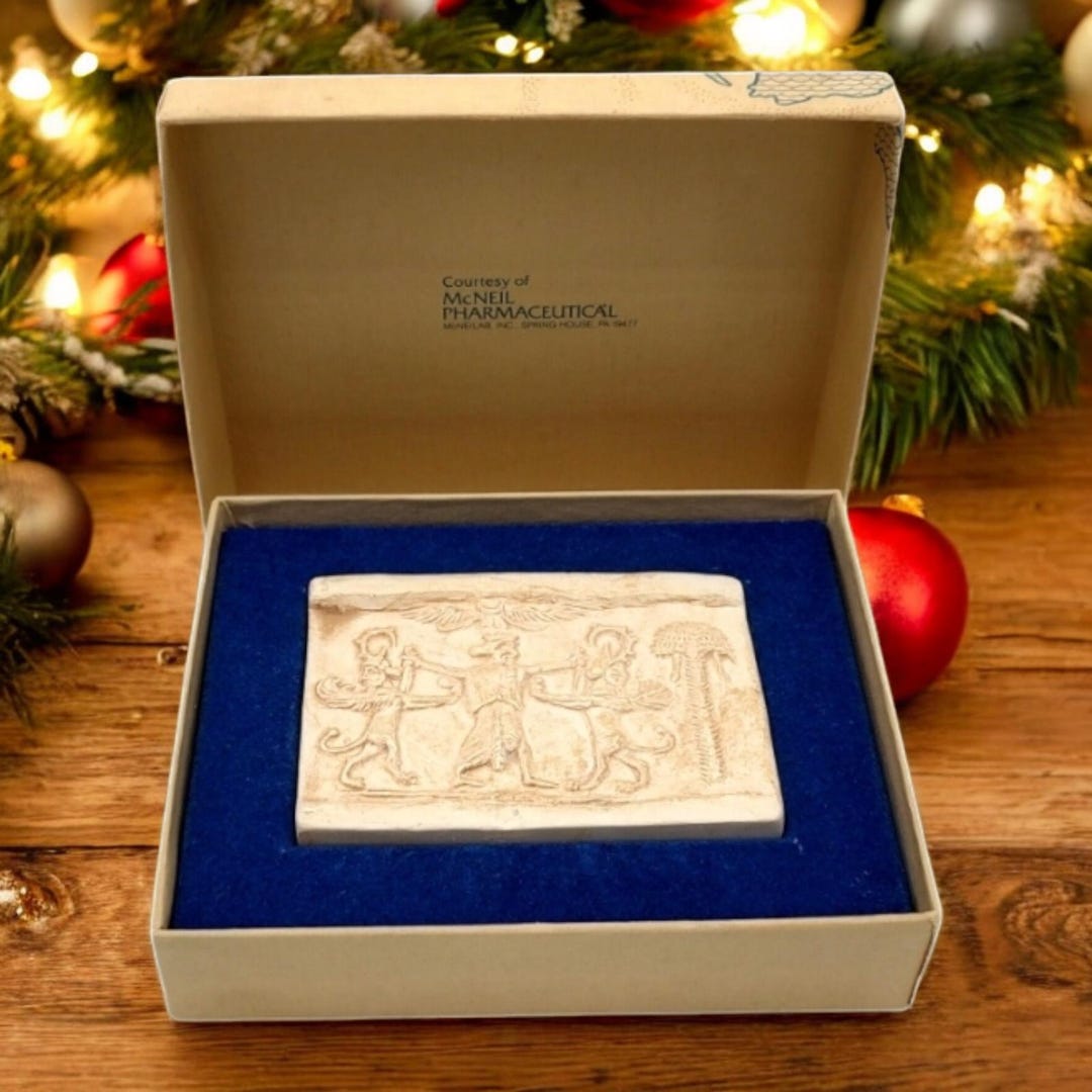 The Seal of Persepolis Ancient Slab Replica Physician Doctor's Vintage ...