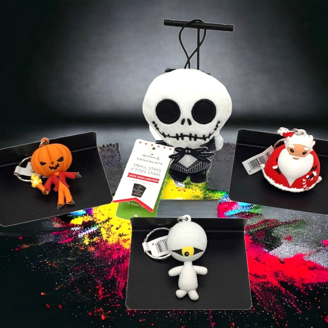 Nightmare Before Christmas Keyring Collectibles Mummy Pumpkin Hallmark ...