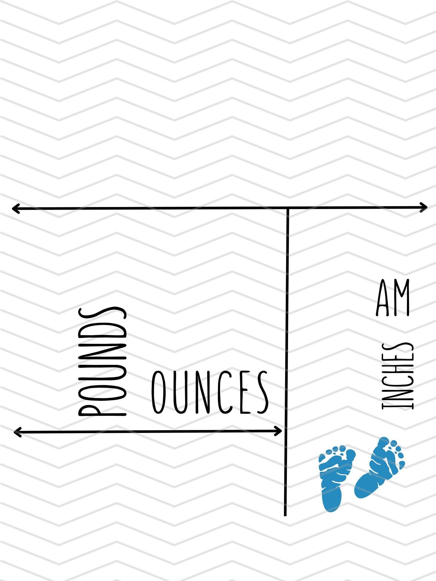 Birth Announcement Baby Stats | Digital Download | Svg Png Jpg Pdf Dxf ...
