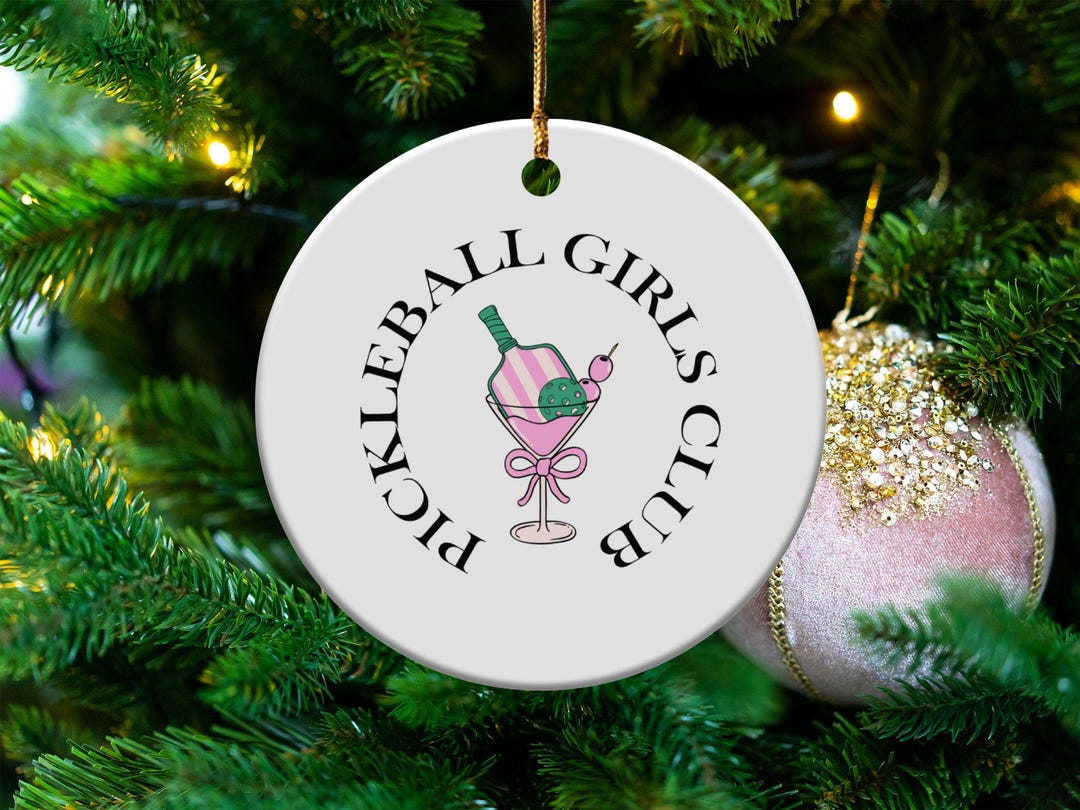 Pickleball Girls Club Ornament, Cute Pickleball Gift for Women, Fun ...