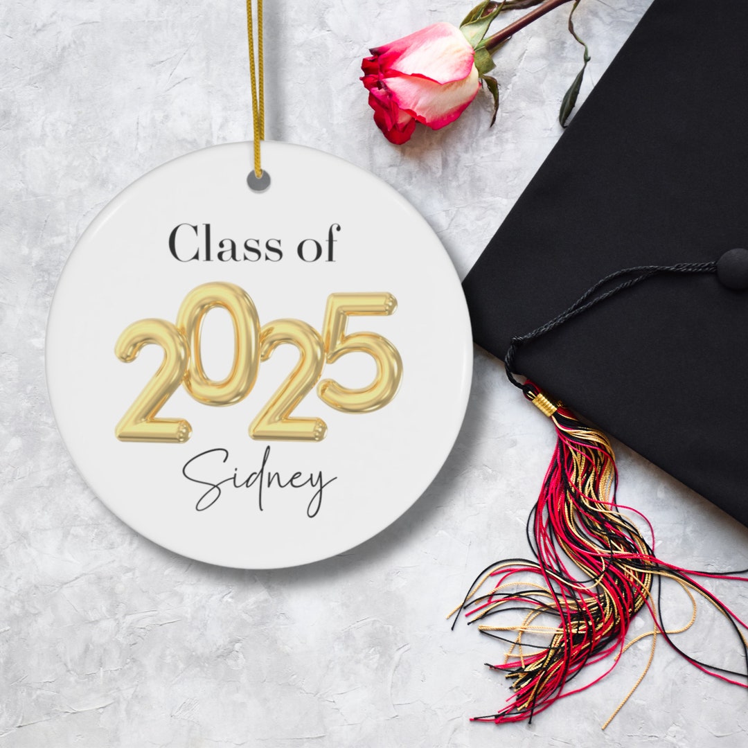 Personalized Class of 2025 Ornament, Senior 2025 Graduation Ornament ...
