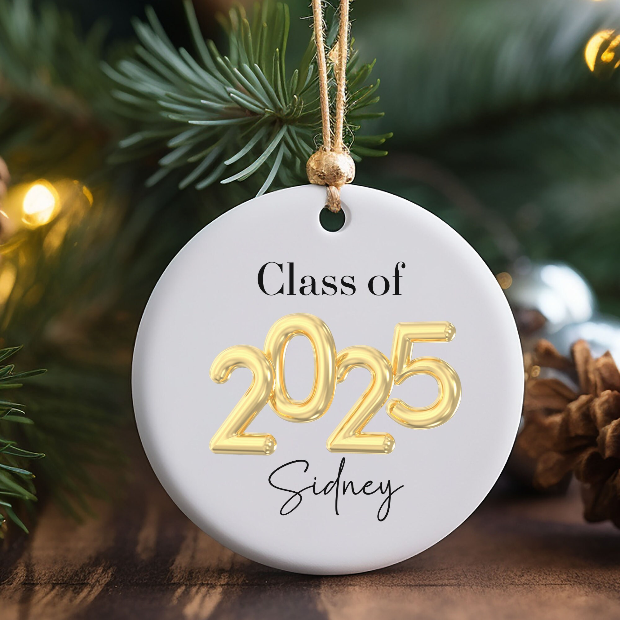 Personalized Class of 2025 Ornament, Senior 2025 Graduation Ornament ...