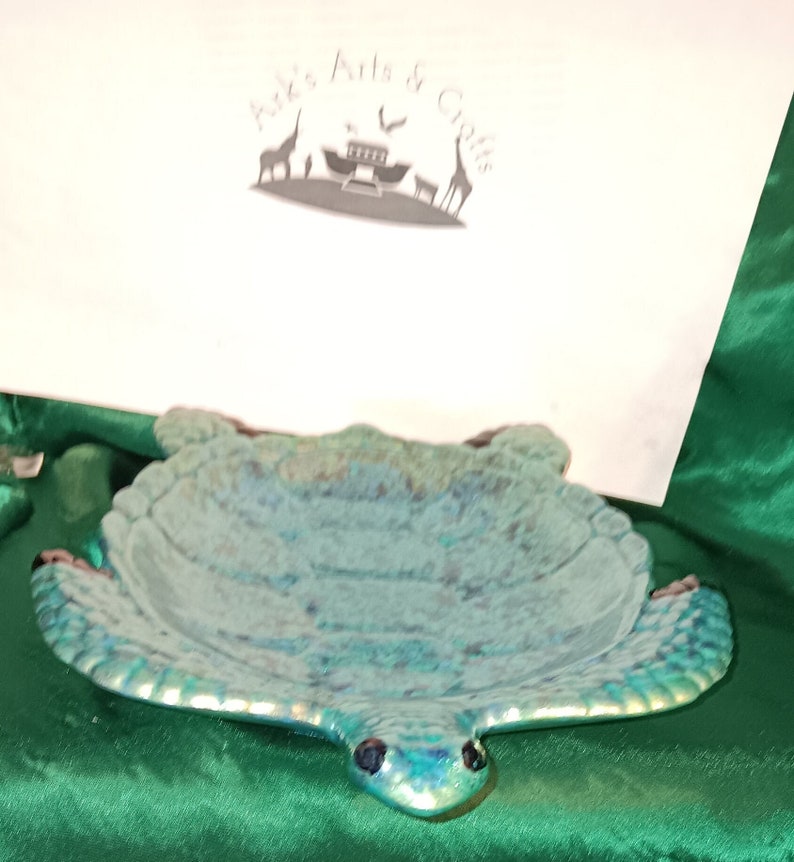 Blue/green Rock Turtle Trinket/wrapped Candy Dish - Etsy