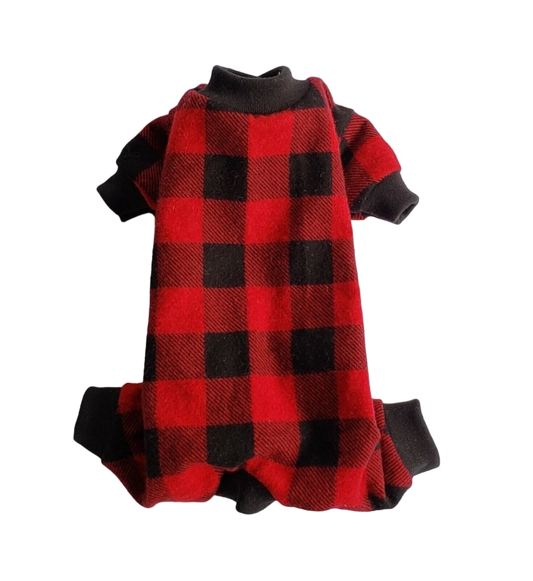 Buffalo Check Plaid Flannel Pajamas Pj's Dog Puppy Teacup Pet Apparel ...
