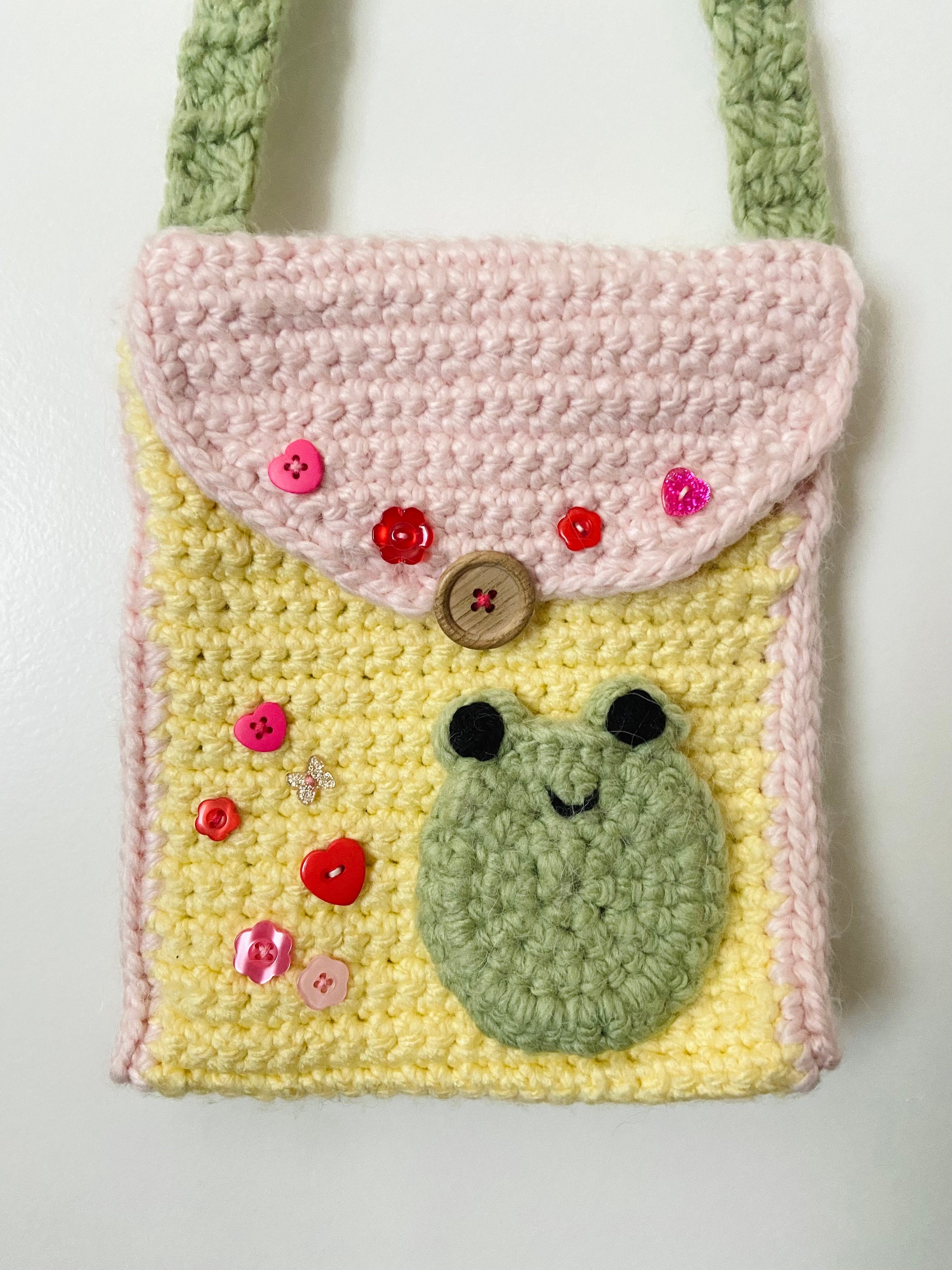 Fuzzy Crochet Bag Froggy Bag Handmade Bag - Etsy