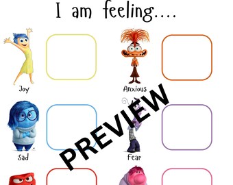 Inside Out 2 Emotions Check In - Etsy