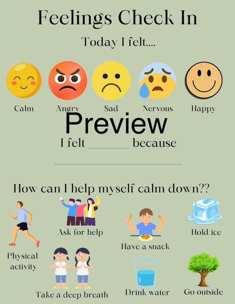 Feelings Check In - Etsy
