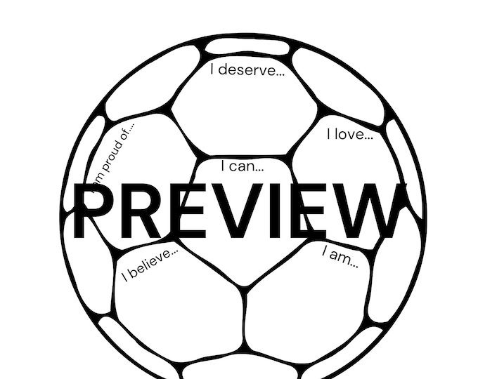 Positive Self Talk Soccer Ball - Etsy