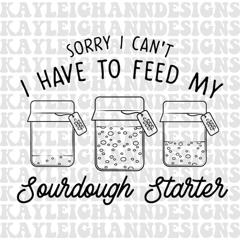 Sourdough Starter PNG - Etsy