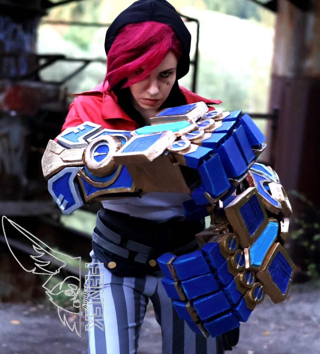 Arcane Vi Gauntlets Cosplay Prop From League of Legends - Etsy