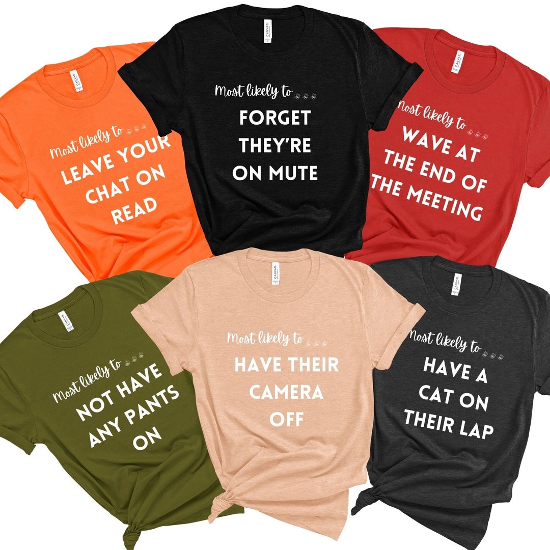 Remote Work Team Shirts, Group Office Shirts, Work From Home Home ...