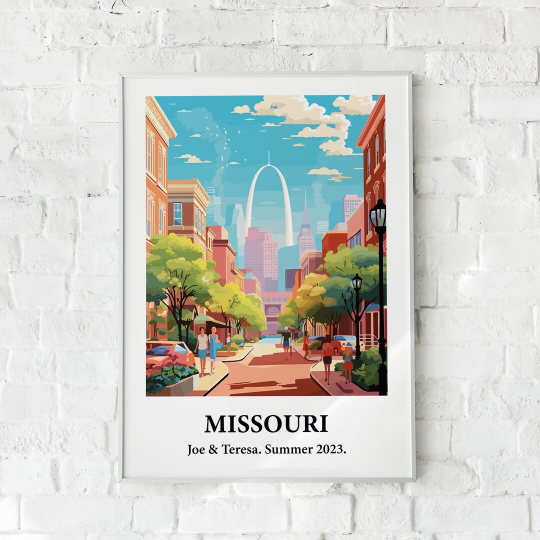 Custom Poster, Missouri Poster, Missouri Print, Wall Art Missouri ...