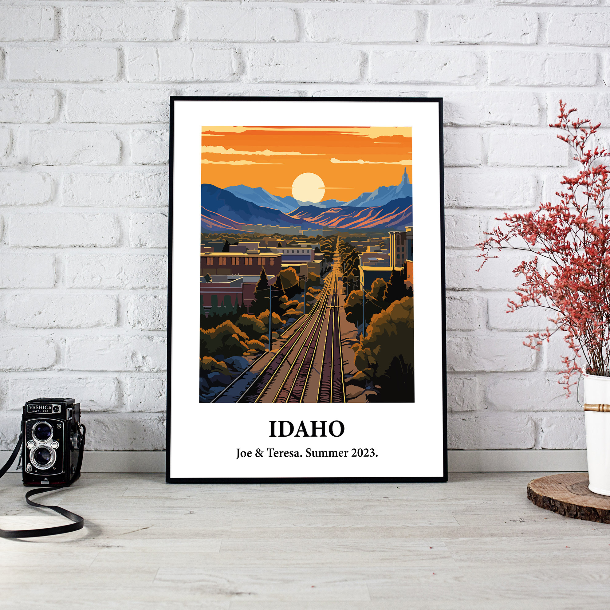 Custom Poster, Idaho Poster, Idaho Print, Wall Art Idaho, Idaho Travel ...