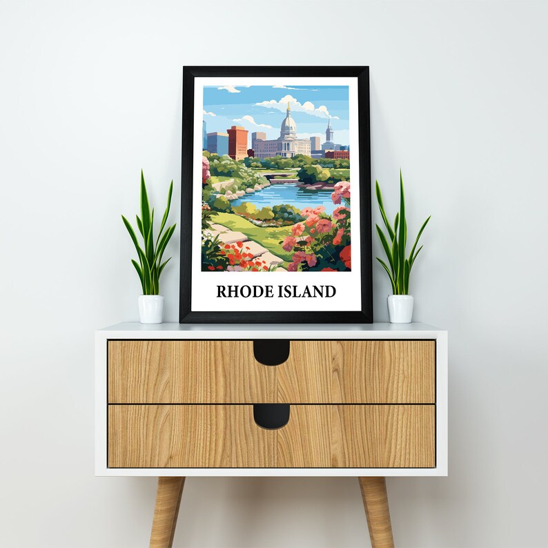 Custom Poster, Rhode Island Poster, Rhode Island Print, Wall Art Rhode ...
