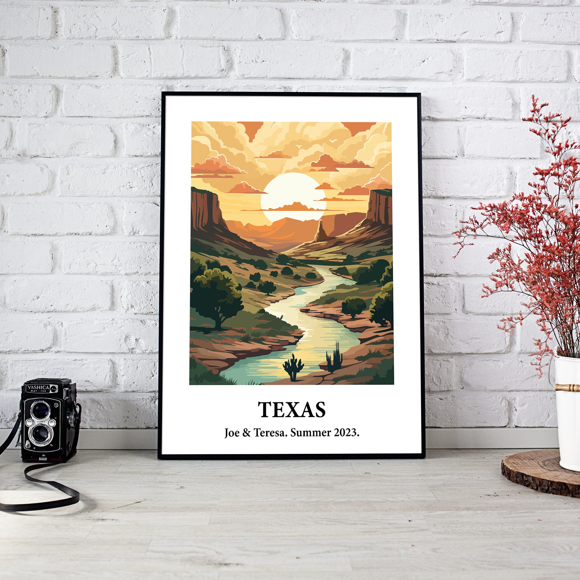 Custom Poster, Texas Poster, Texas Print, Wall Art Texas, Texas Travel ...