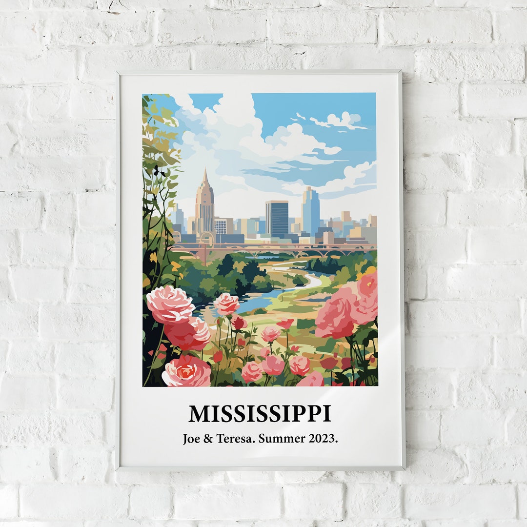 Custom Poster, Mississippi Poster, Mississippi Print, Wall Art ...