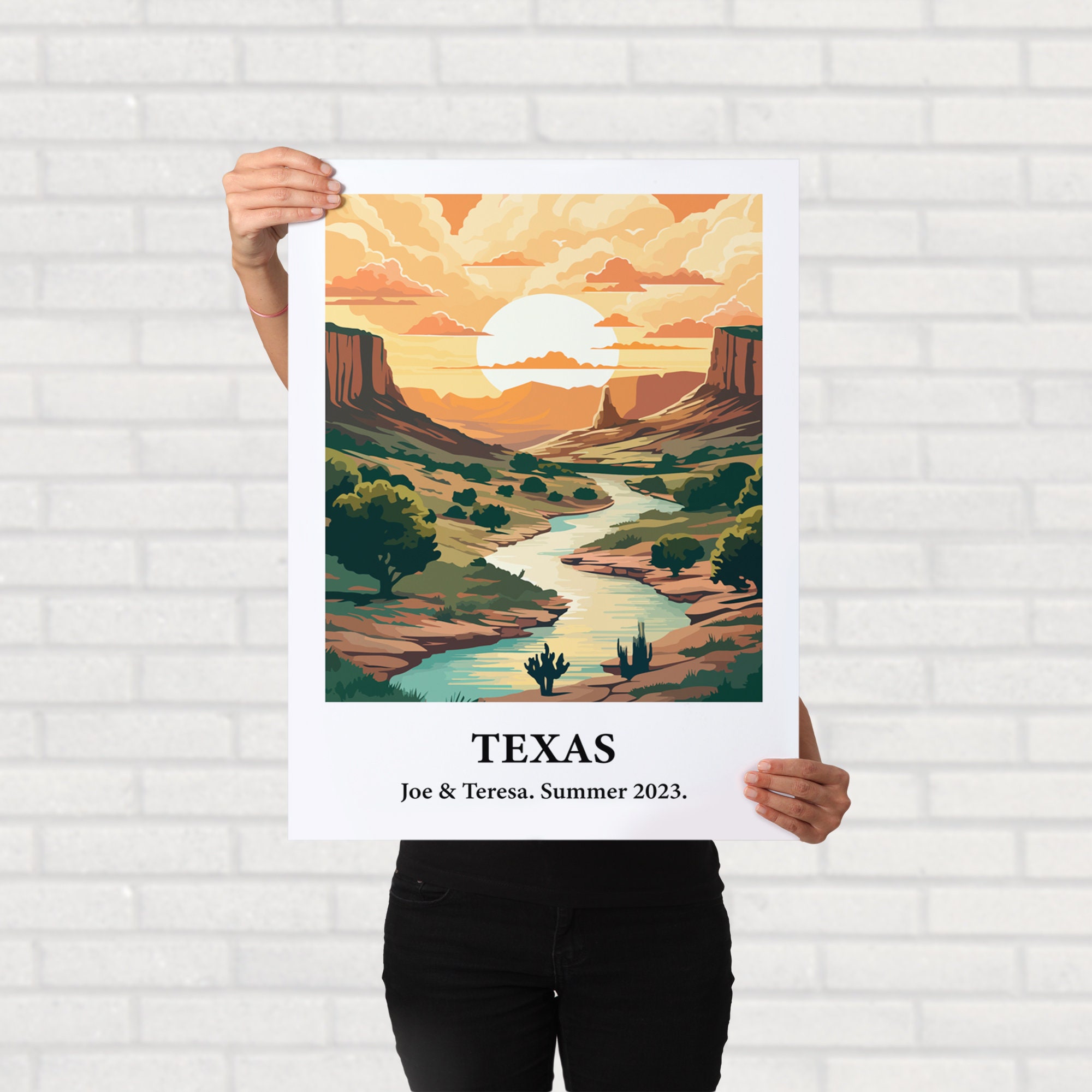 Custom Poster, Texas Poster, Texas Print, Wall Art Texas, Texas Travel ...