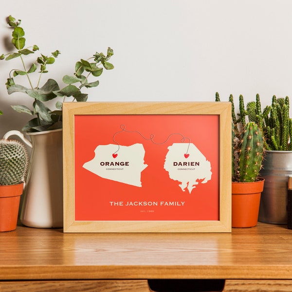 Custom Poster, New Jersey Poster, New Jersey Print, Wall Art New Jersey ...