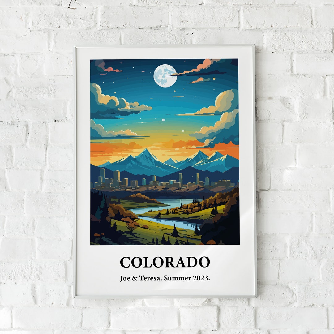 Custom Poster, Colorado Poster, Colorado Print, Wall Art Colorado ...