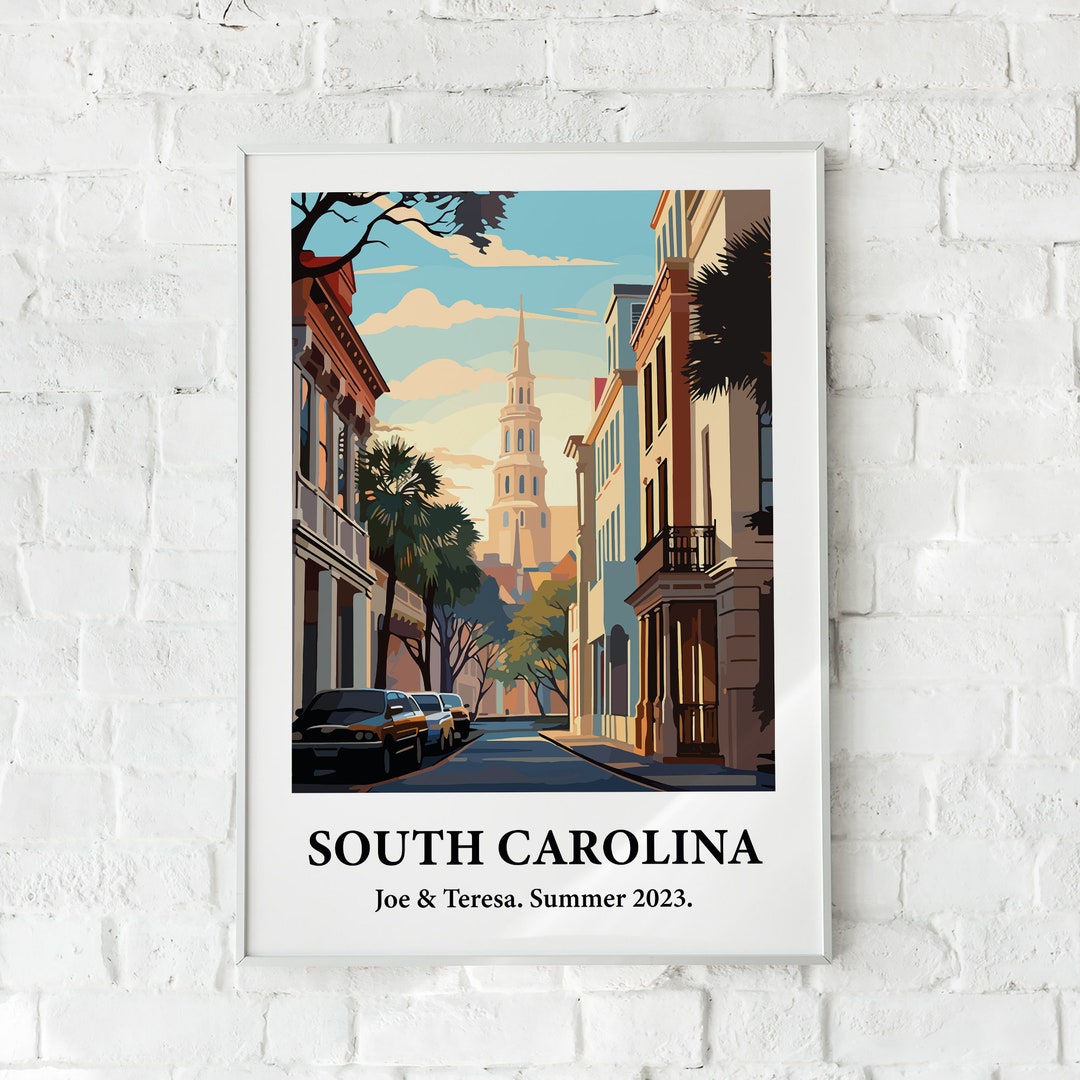 Custom Poster, South Carolina Poster, South Carolina Print, Wall Art ...
