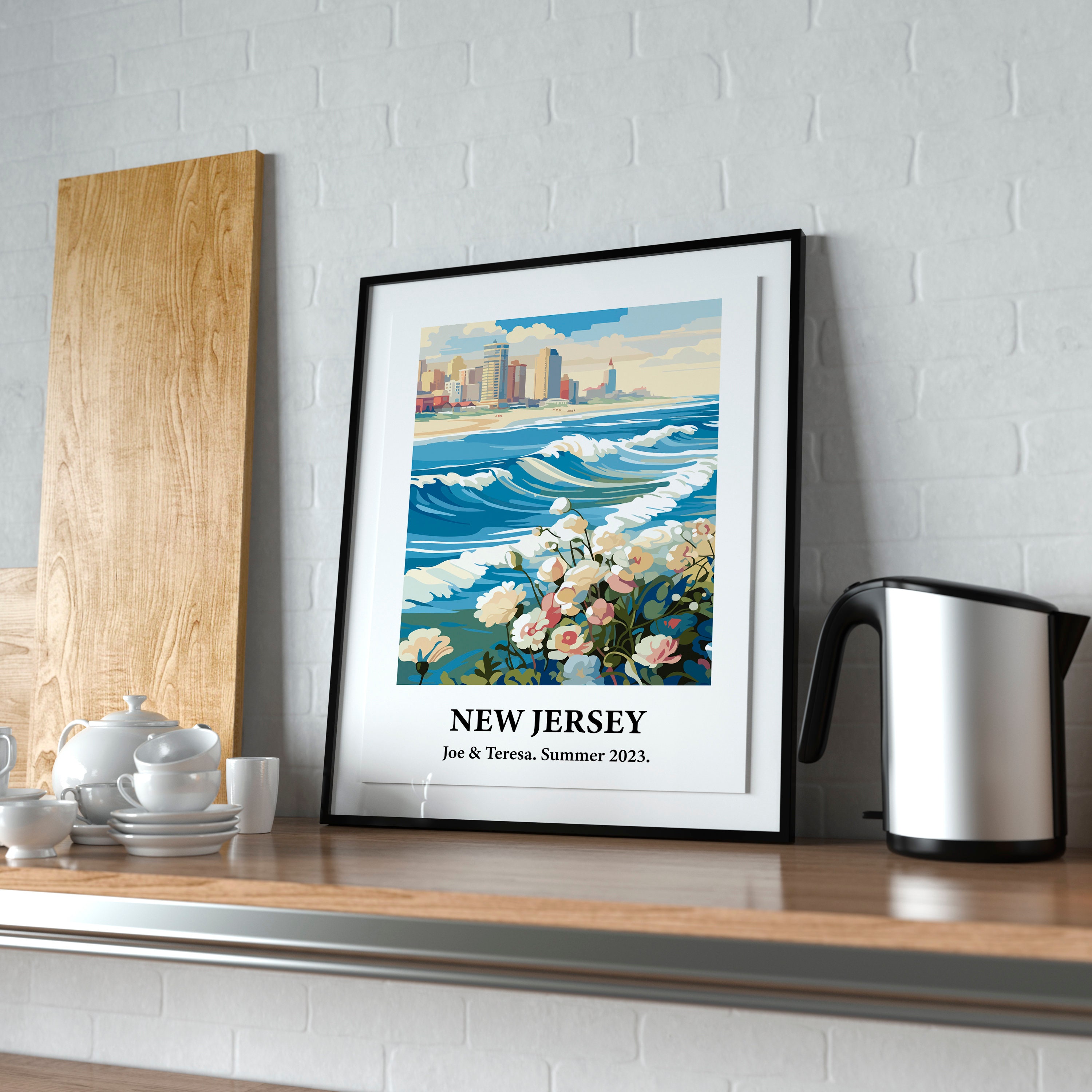 Custom Poster, New Jersey Poster, New Jersey Print, Wall Art New Jersey ...