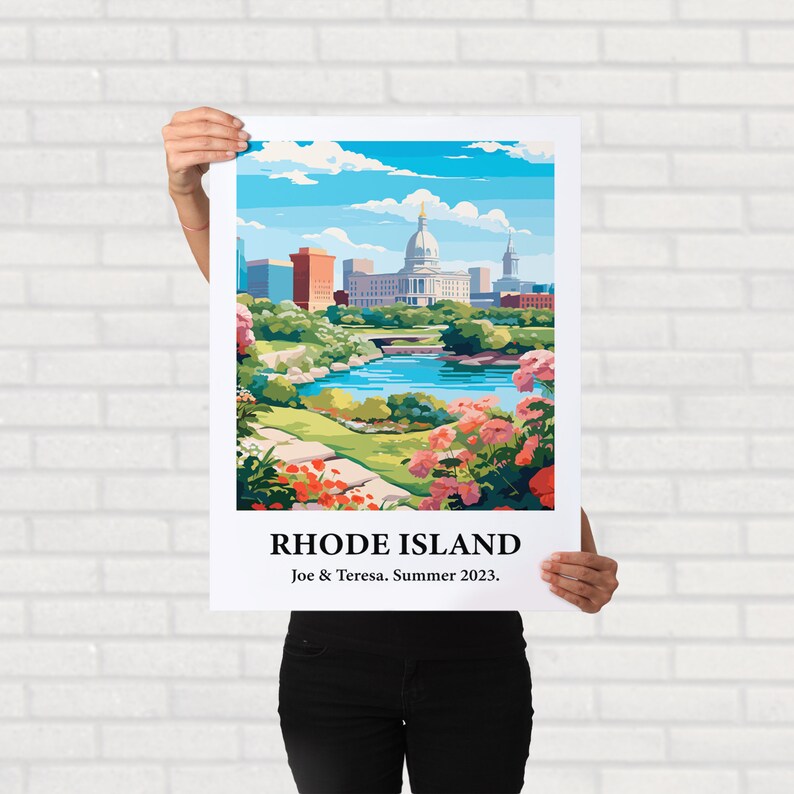 Custom Poster, Rhode Island Poster, Rhode Island Print, Wall Art Rhode ...