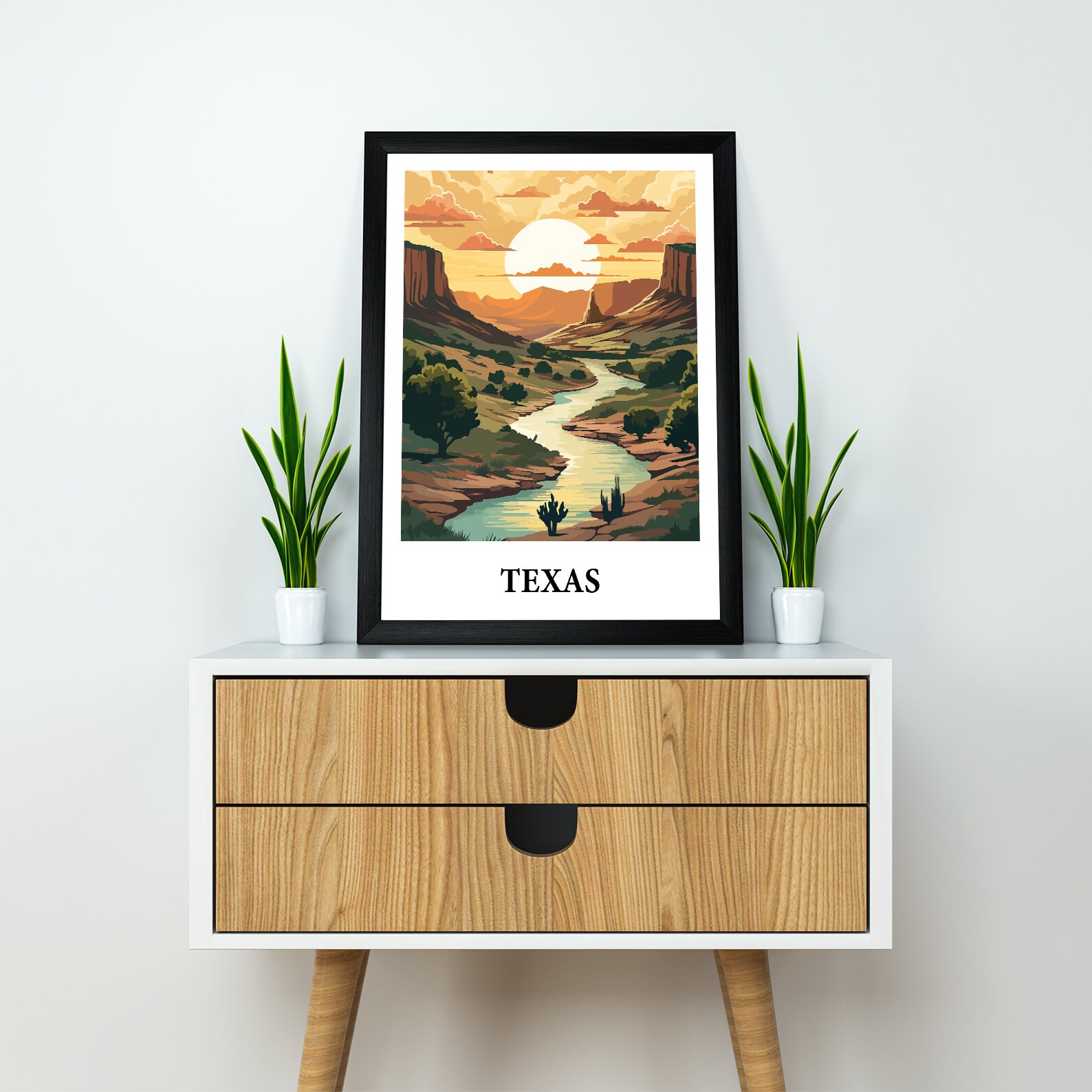 Custom Poster, Texas Poster, Texas Print, Wall Art Texas, Texas Travel ...