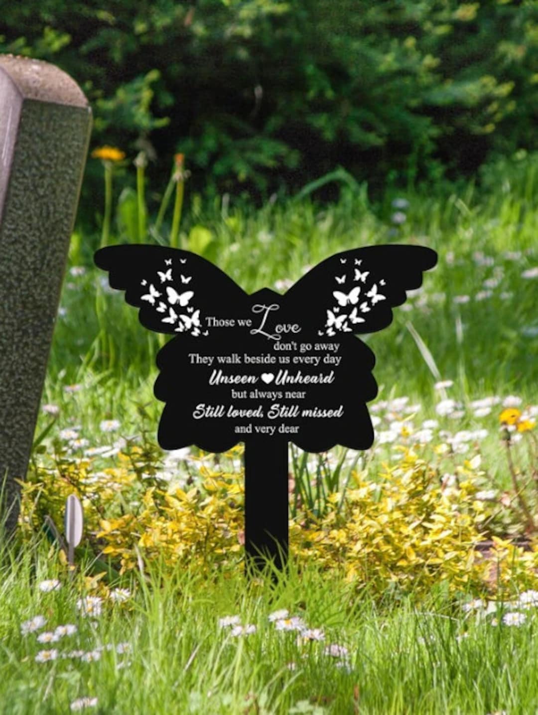 Acrylic Memorial Butterfly Stake Memorial Plaques for Outdoors - Etsy
