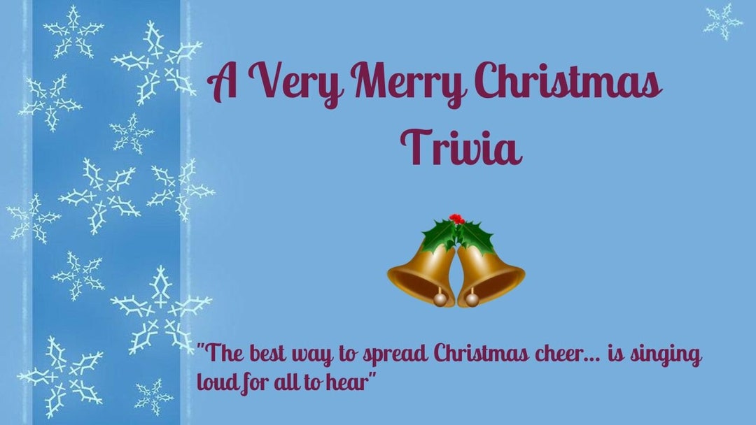 Printable Christmas Pop Culture Trivia! - Etsy