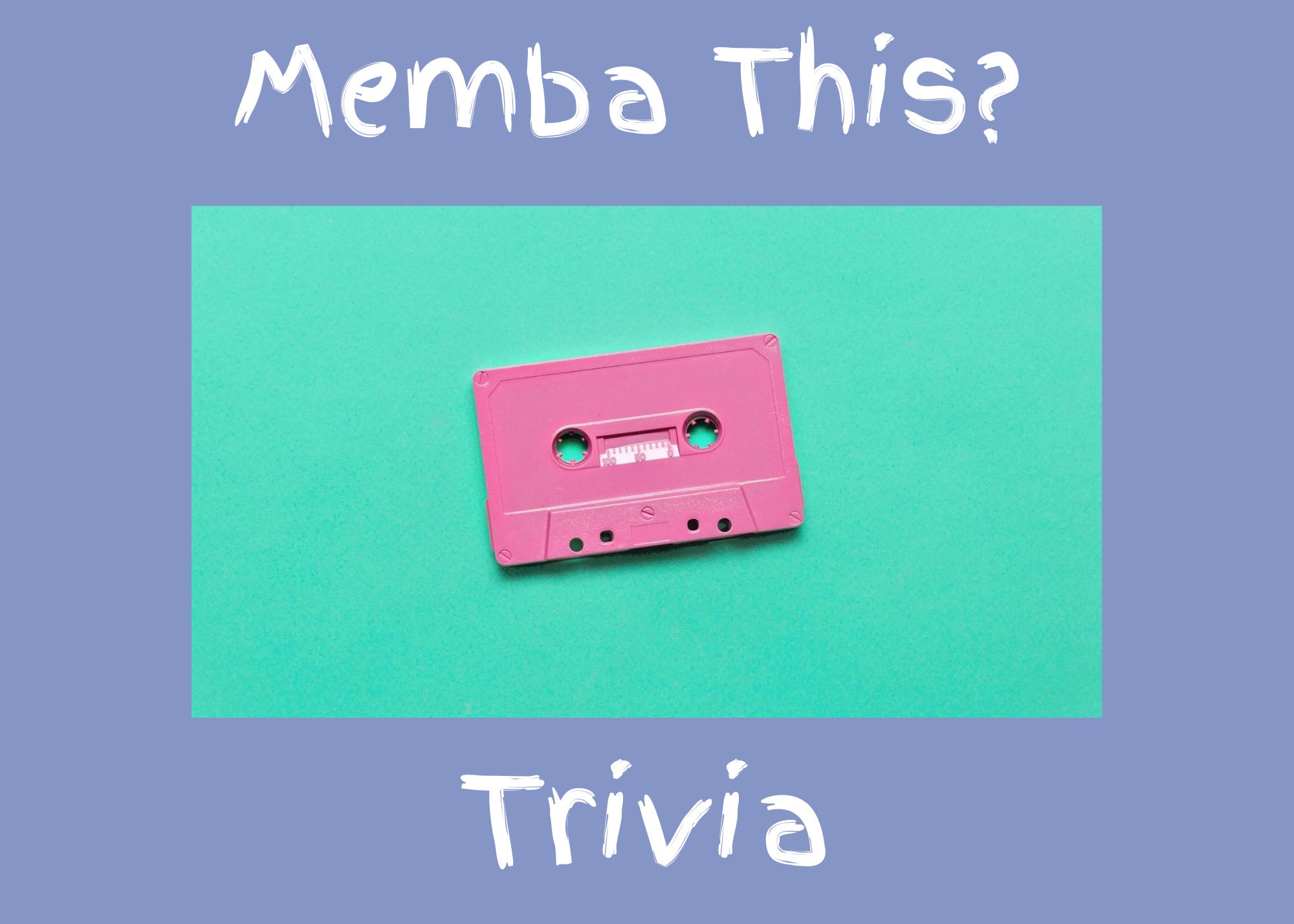 Printable Memba This? Throwback Trivia - Etsy