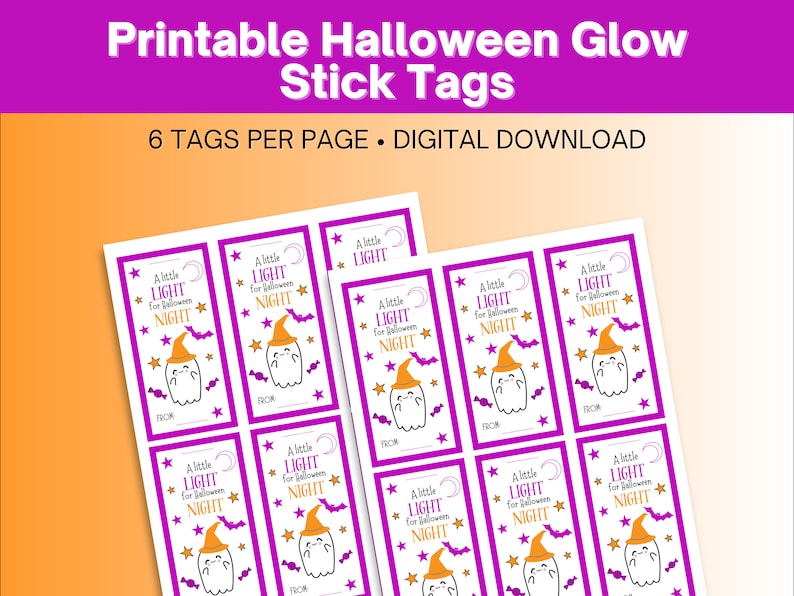 Printable Halloween Light Tags - Etsy