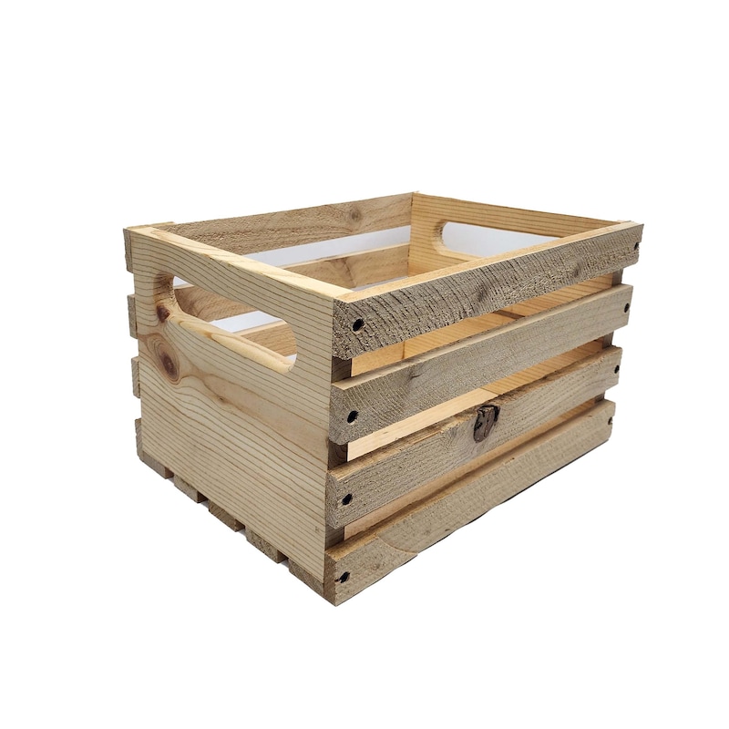 Wooden Storage Crate - Etsy