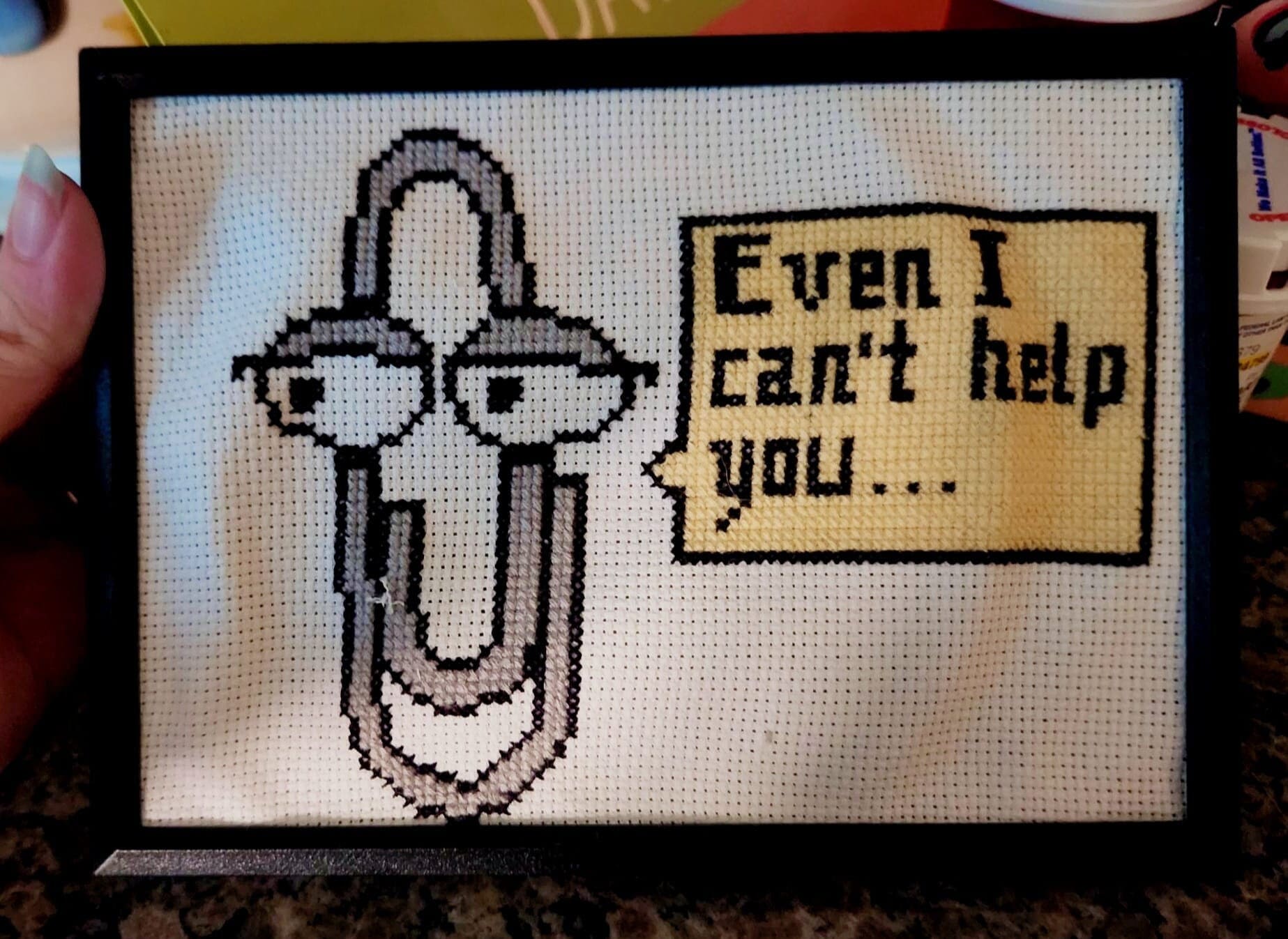 Clippy Cross Stitch (pattern Only) - Etsy