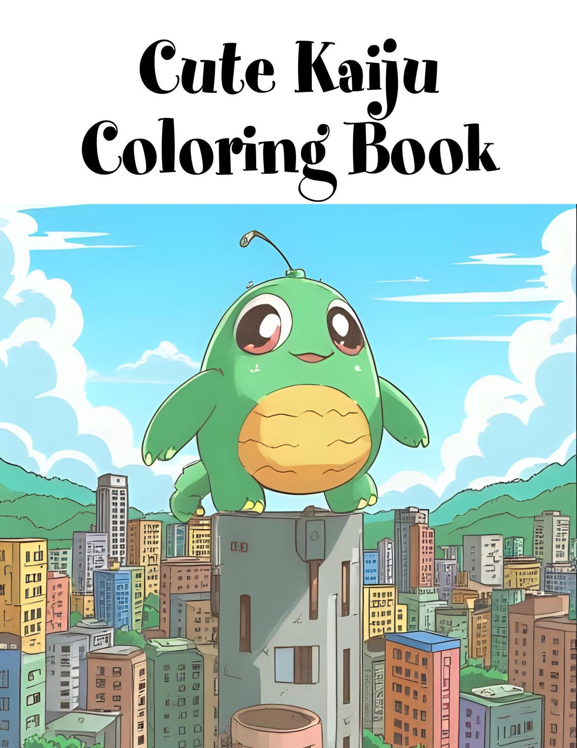 Cute Kaiju Coloring Pages - Etsy