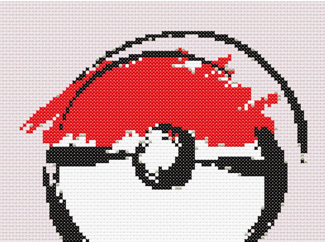 Poke Ball Cross Stitch Pattern - Etsy