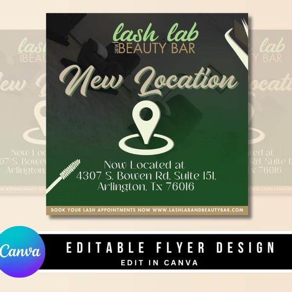 New Location Flyer - Etsy