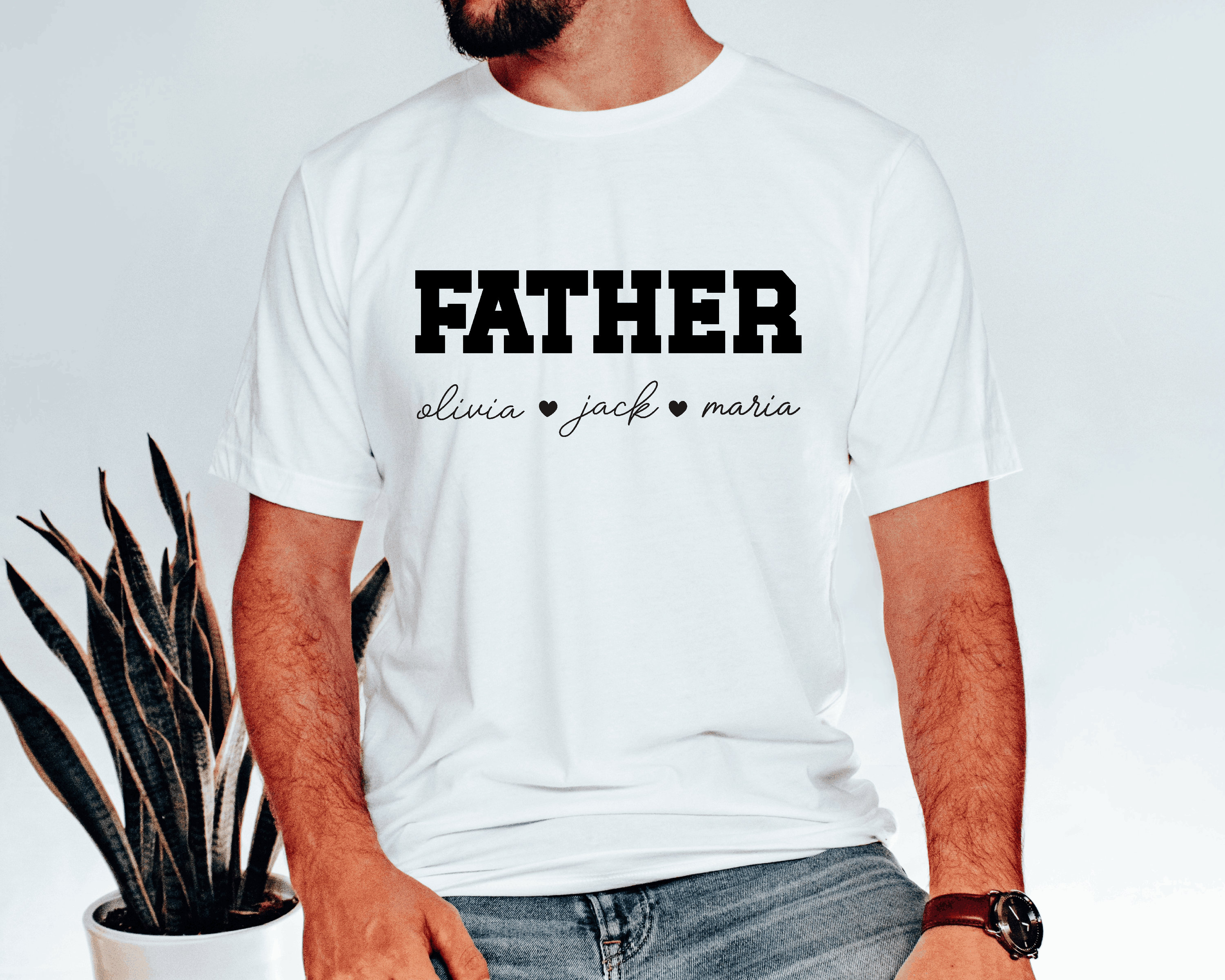 Dad Custom Shirt,custom Father Shirt With Kids Names, Father's Day ...