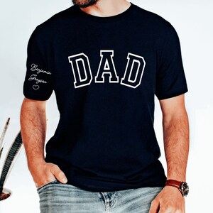 Custom Dad Shirt,custom Dad Shirt With Kids Names, Father's Day Shirt ...