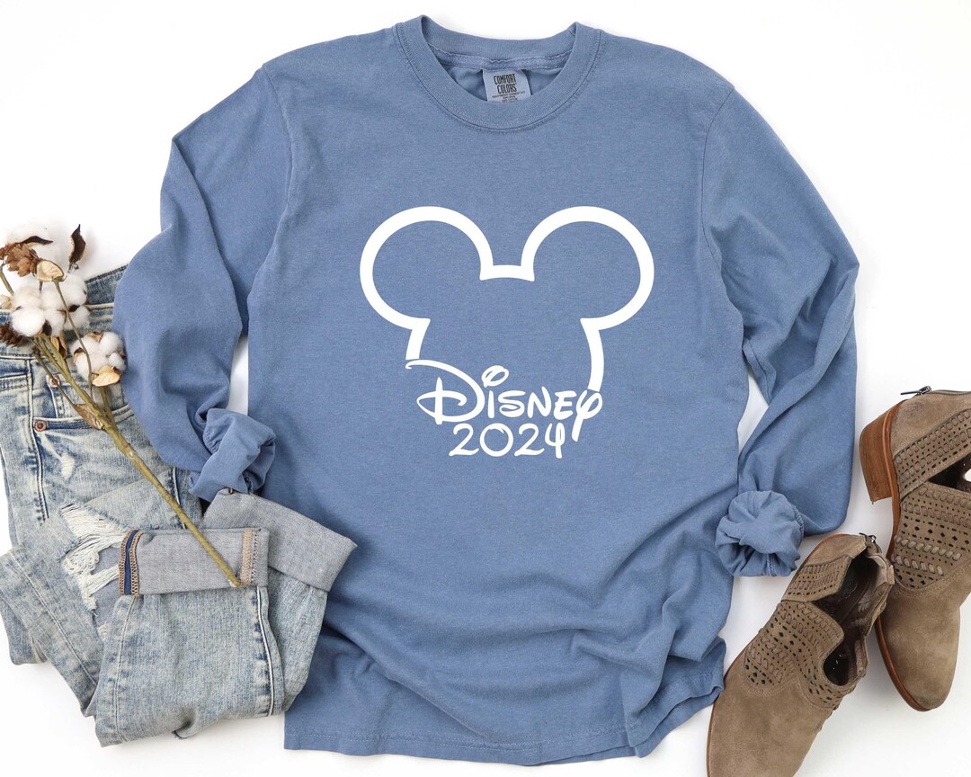 Disney 2024 Shirt,disney Long Sleeve Shirts,disneyland Shirt,comfort ...