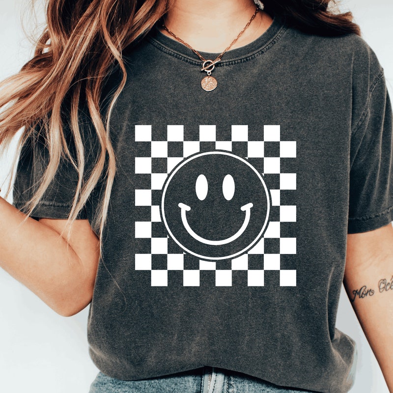 Smiley Tshirt - Etsy