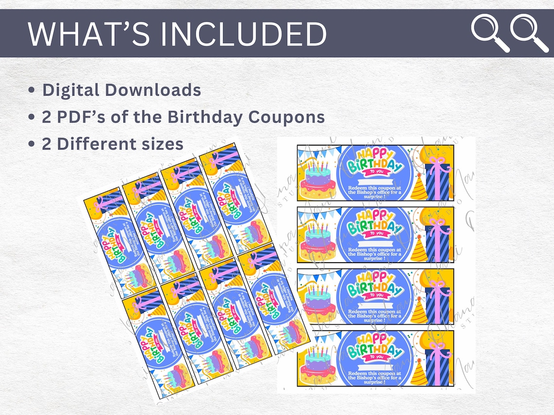 Lds Bishop Bucks ,lds Primary Birthday, Bishop Bucks, LDS Primary Gift ...