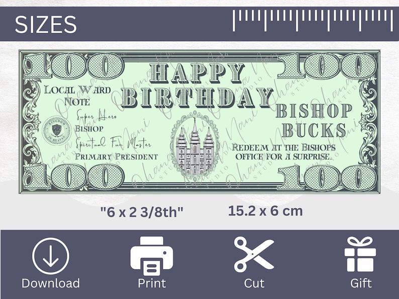 Bishop Bucks, Primary Birthday Gifts, LDS Primary Birthday Coupons ...
