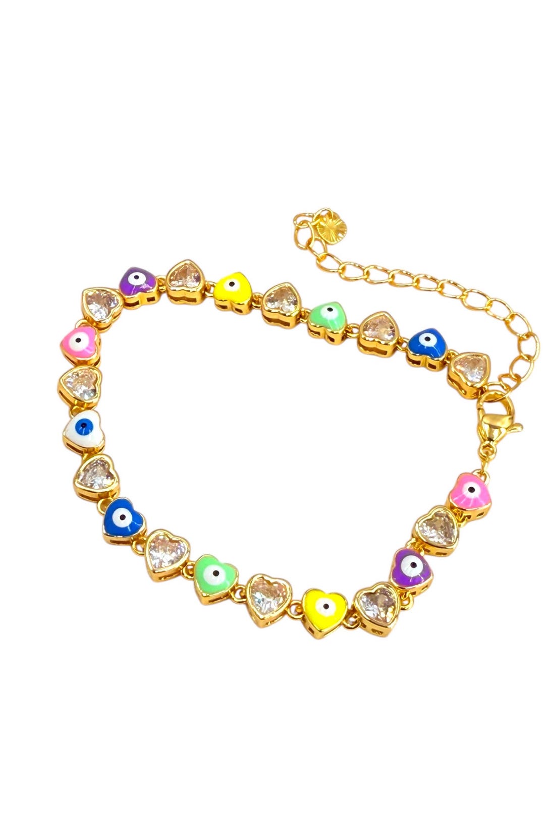 Multicolor Good Luck Eye Bracelet / Bracelet Good Luck / Evil Eye ...