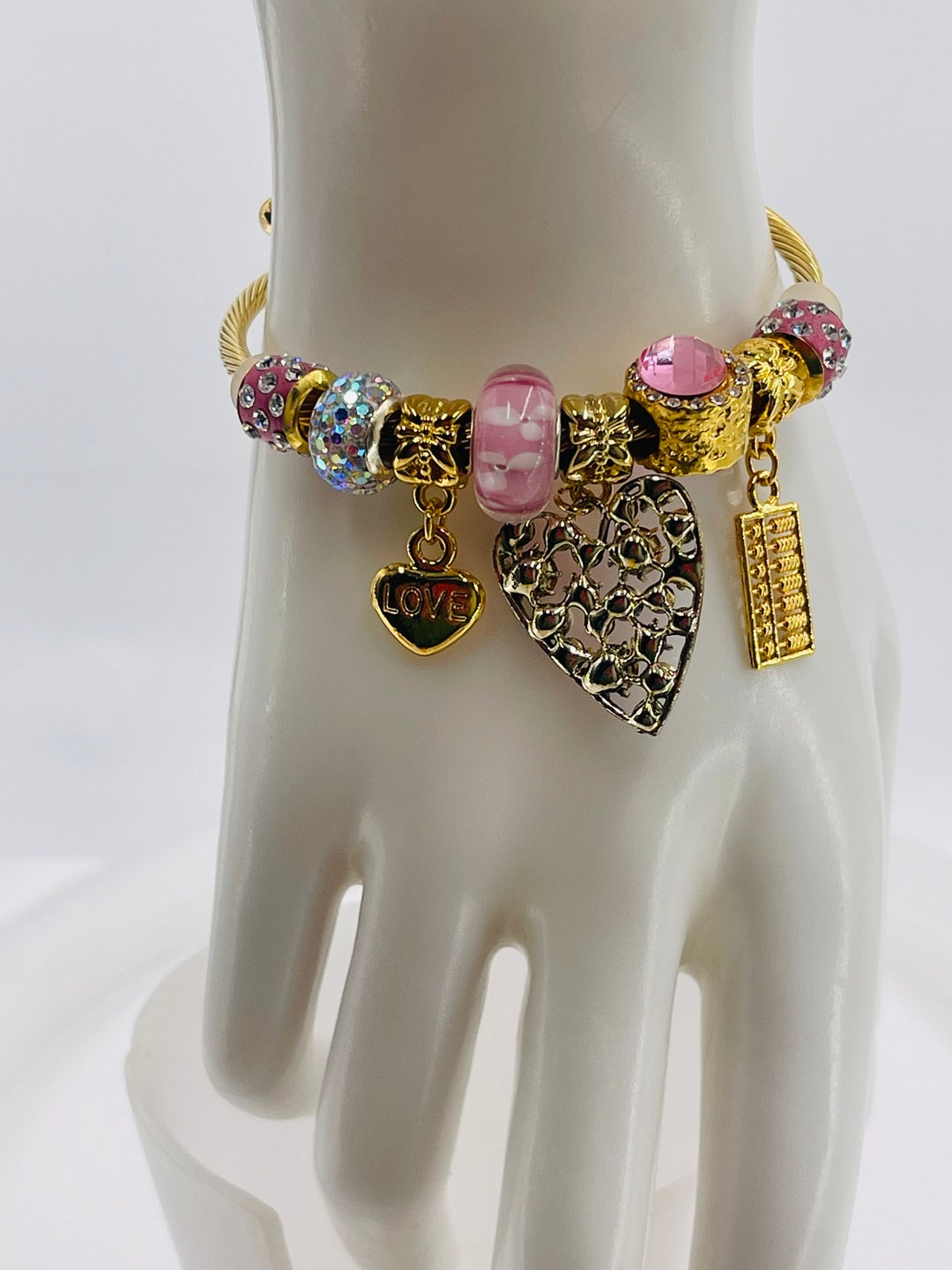 Pandora Adjustable Stainless Steel Bracelet Crystal/pandora Bracelet ...