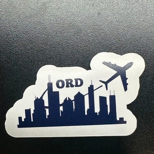 Custom Airport Code Vinyl Decal Sticker | IATA Code | Any State With ...