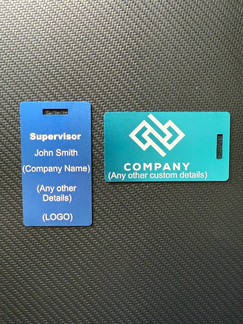 Custom Metal Comapny ID Badge Logo Id Customizable Badge, Professional ...