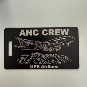 Airline Flight Crew Tags Luggage Tags Anodized Aluminum Custom American ...