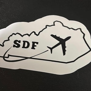 Custom Airport Code Vinyl Decal Sticker | IATA Code | Any State With ...